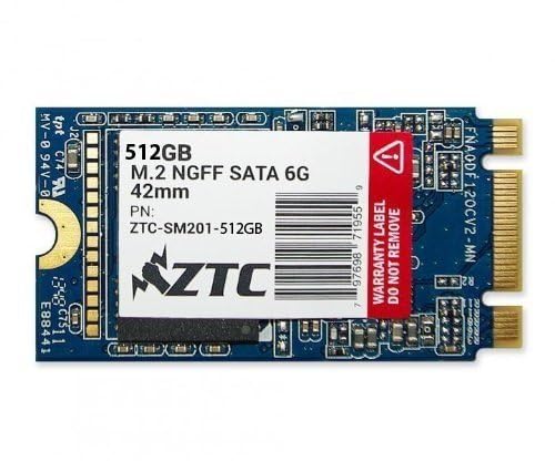 ZTC 512GB Armor 42mm M.2 NGFF 6G SSD Solid State Drive. Model ZTC-SM201-512G