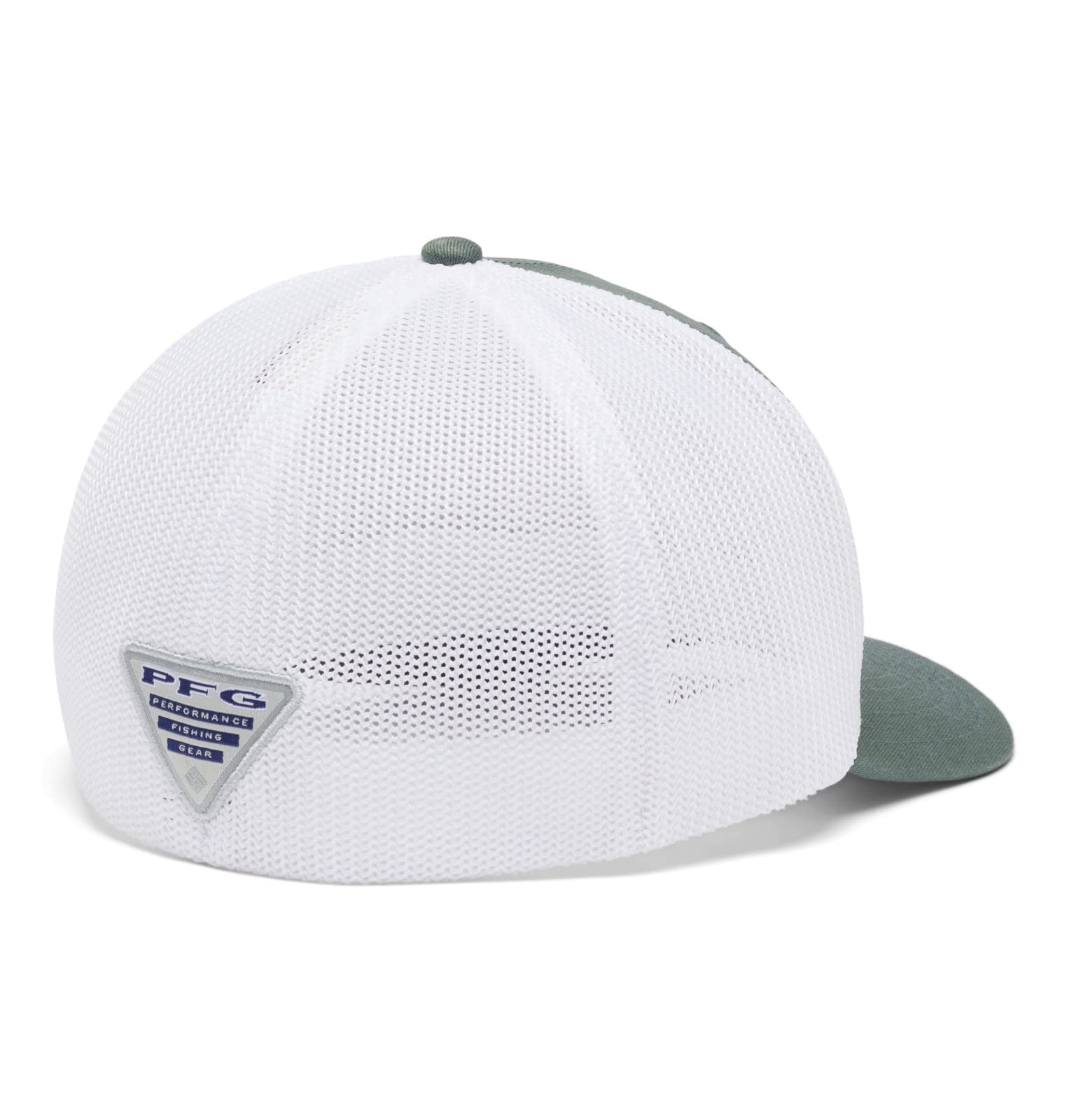 Columbia Unisex PFG Fish Flag Mesh Ball Cap - Low, Metal/Bass Flag, Small/Medium