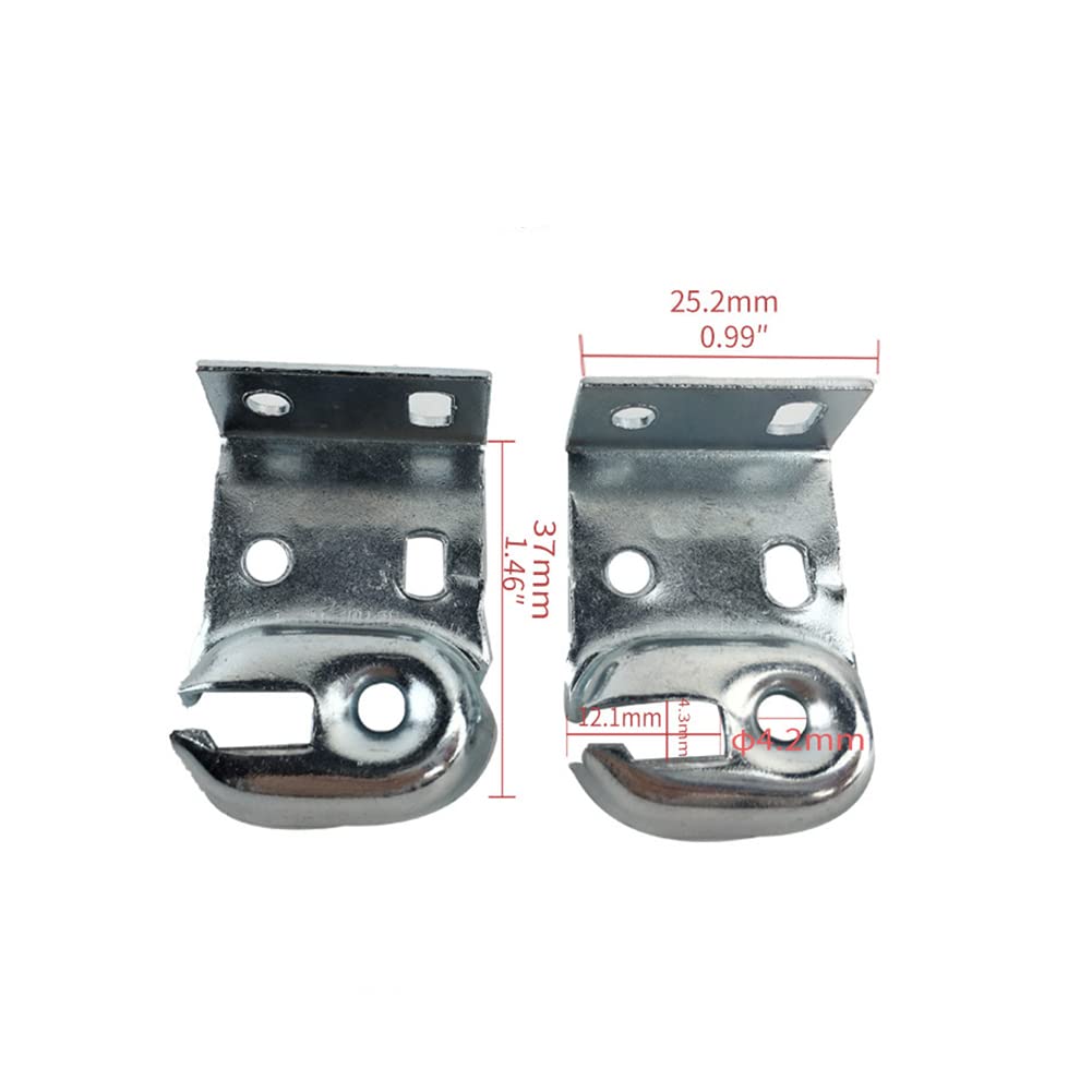 BOOHAO 4 Pairs Universal Replacement Mounting Brackets Roller Blind Repair Kit, Mount Window Shade Brackets, Curtain Roller Blind Accessories