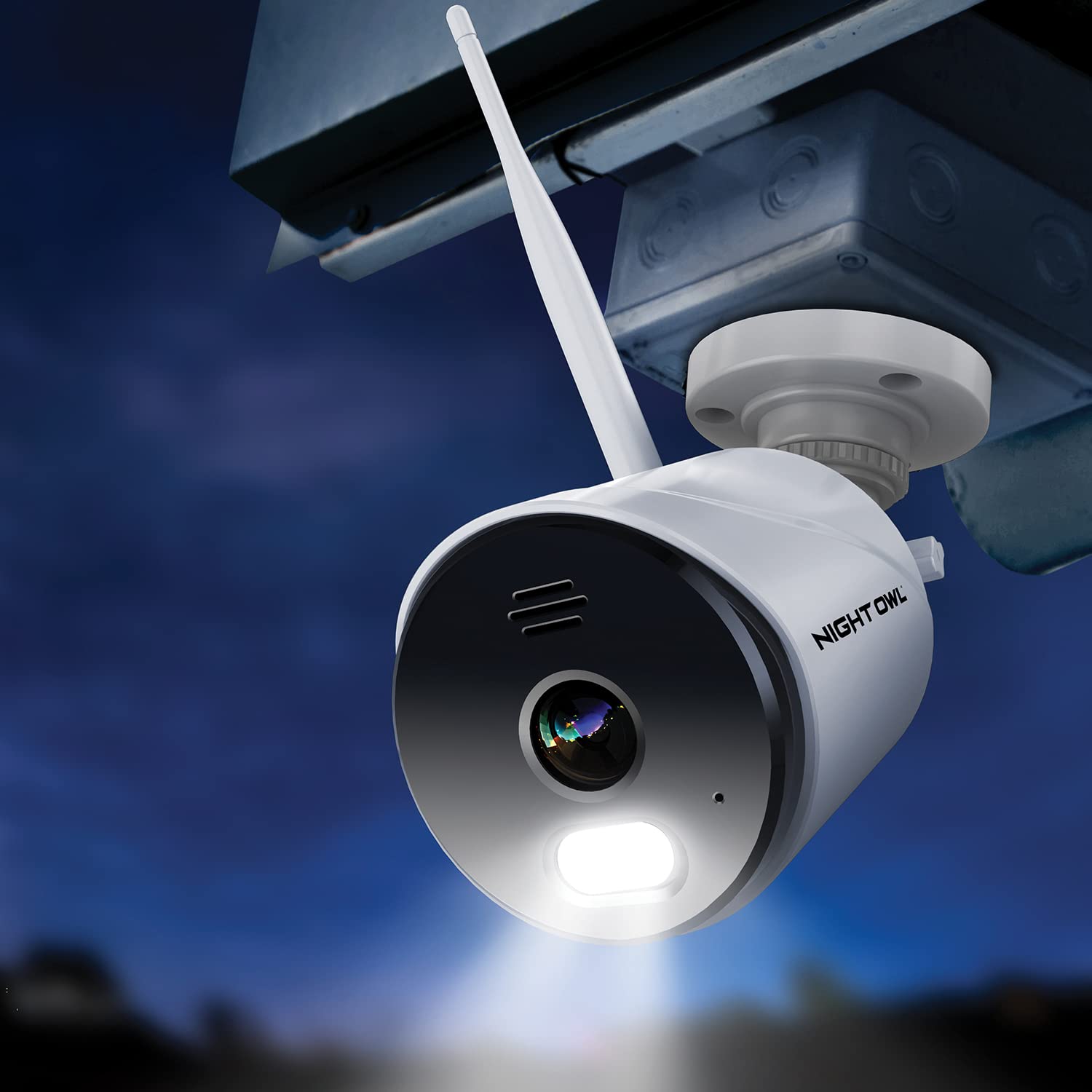 Night Owl 10 Channel Bluetooth Video Home Security Camera System with (3) Wi-Fi IP 4K HD Indoor/Outdoor Spotlight Cameras 2-Way Audio & 1TB Hard Drive (Expandable up to Cameras), BTWN81L-2-3-B