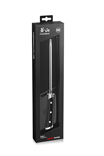 Cangshan TS Series 1020847 High Alloy Steel Forged Extra Fine Honing Steel, 8-Inch