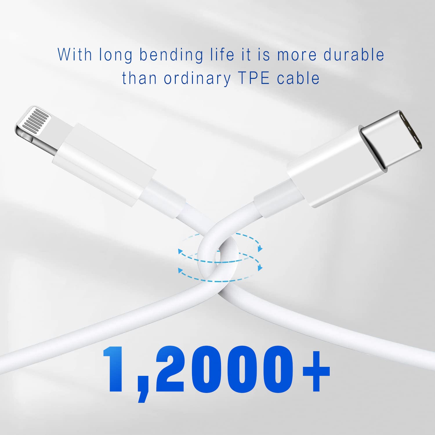 iPhone Charger, [Apple MFi Certified] USB C to Lightning Cable 2PACK 6FT Fast iPhone Charger Cord Compatible with iPhone 14/13/12/11 Pro Max/XS MAX/XR/XS/X/8/7/Plus