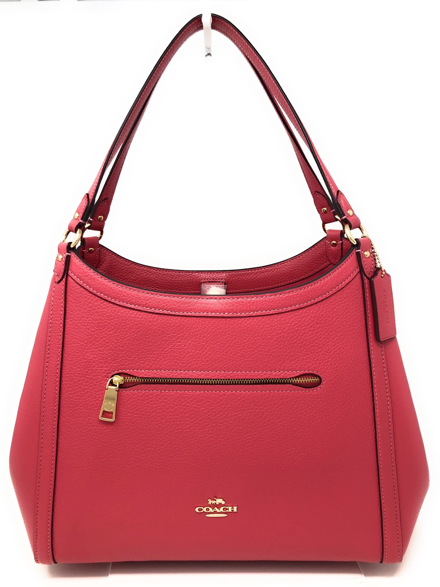 Coach Kristy Shoulder Bag Leather Strawberry Haze