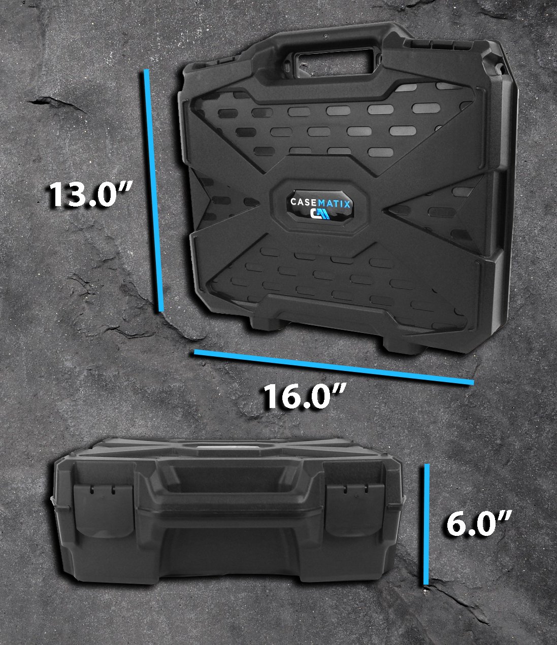CASEMATIX Hard Shell Travel Case Compatible with Akai FIRE, MPK mini Play, MPC ONE, APC Key 25, MPD226, MPD218, APC Mini, MPK Mini mk3, MPC Studio, Element, MidiMix Tom Cat & Rhythm Wolf, Case Only
