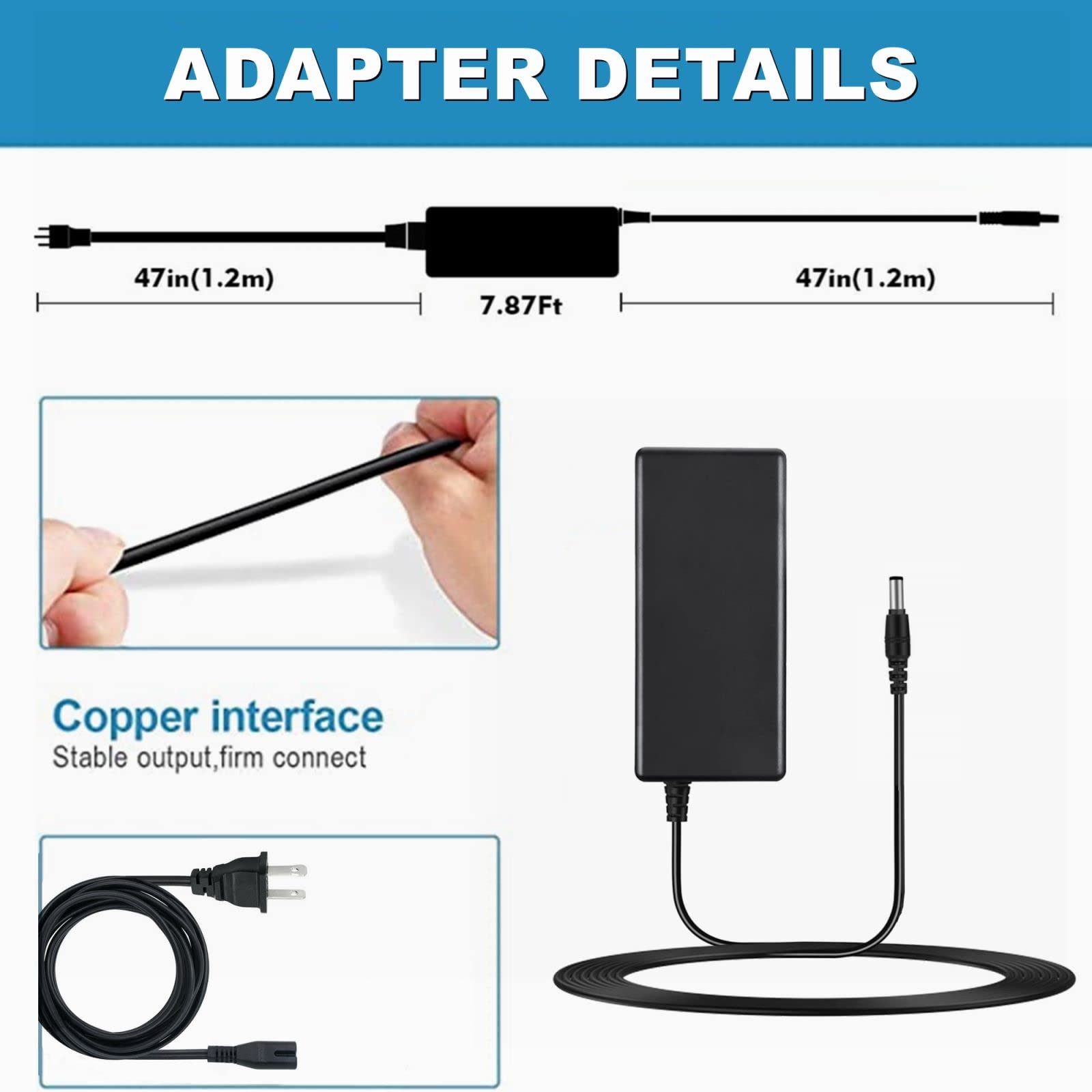 CJP-Geek 24V AC Adapter for Harman Kardon SB16 Soundbar Speaker System Power Supply Cord