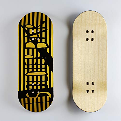 SOLDIER BAR Fingerboards complete (5 Layer Canadian Maple 34mmx 98mm DECK) Finger Skateboards (+34mm Big Eagle Truck+Globular Wheels) (Lighter)