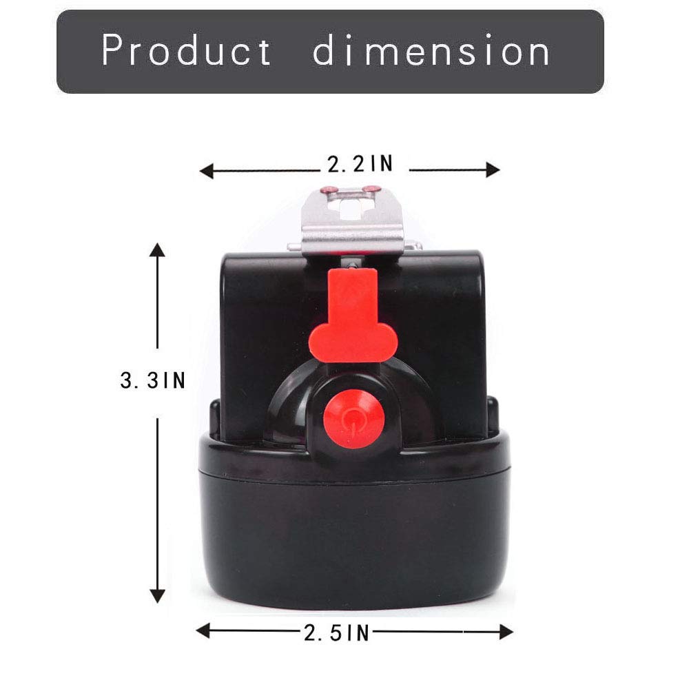 Yongkist Waterproof Explosion Proof Safety Mining Headlight Rechargeable LED Miners Head Light Flashlight Underground Head Lamp Coal Mining Lights for Hard Hat(Red)