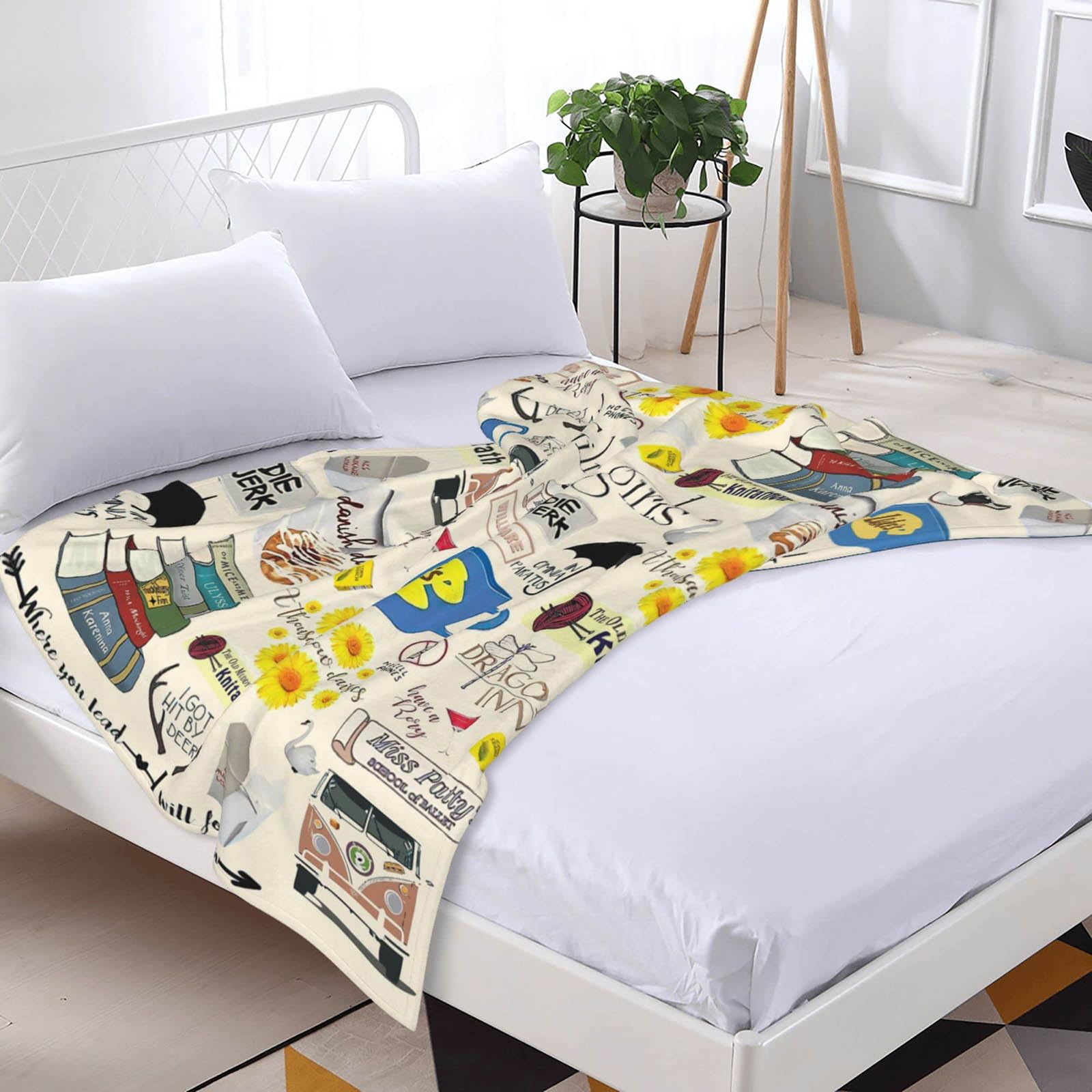Gilmore Blanket for Girls Flannel Plush Throw Blanket Soft and Cozy Fan Suitable for All Seasons Birthday Gift Sofa Bed Office (60X80In)