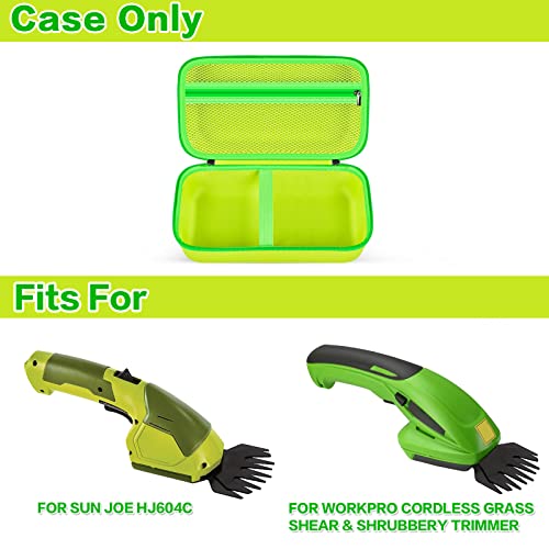 PAIYULE Hedge Trimmer Case Compatible with Sun Joe HJ604C/ for WORKPRO Cordless Grass Shear/Shrubber Handheld Trimmer, Grass Clippers Storage Holder Bag for Battery and Charger(Box Only