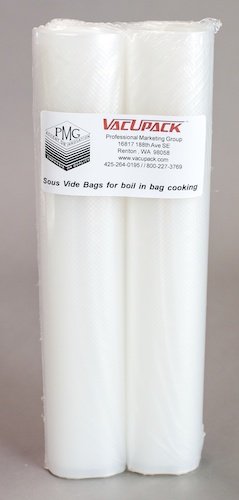 Vacuum Sealer Bags Sous Vide 11.5" X 20' Roll 2 Pack