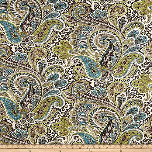 Premier Prints Paisley Chocolate, Fabric by the Yard