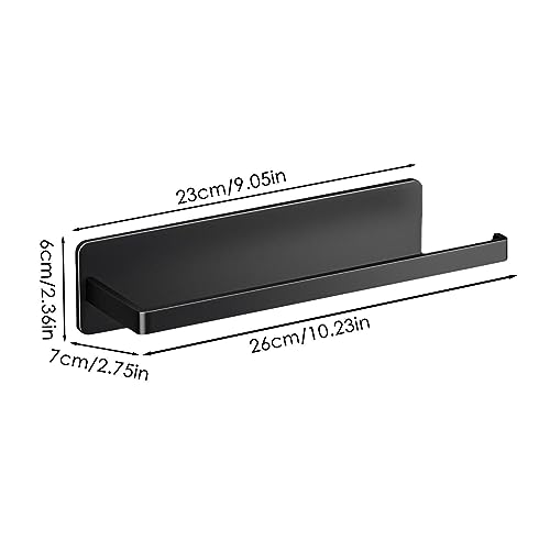 Paper Towel Holder, 2676cm Under Cabinet Roll Holder, Drill Free Kitchen Paper Towel Holder, Rust-Proof Kitchen Roll Holder, Self Adhesive Paper Towel Rack for Kitchen Pantry Bathroom Toilet Hotels