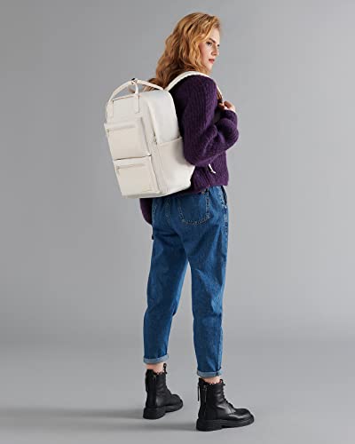 HotStyle DAYBREAK Casual Backpack, Stylish for School, Travel & College, Beige white