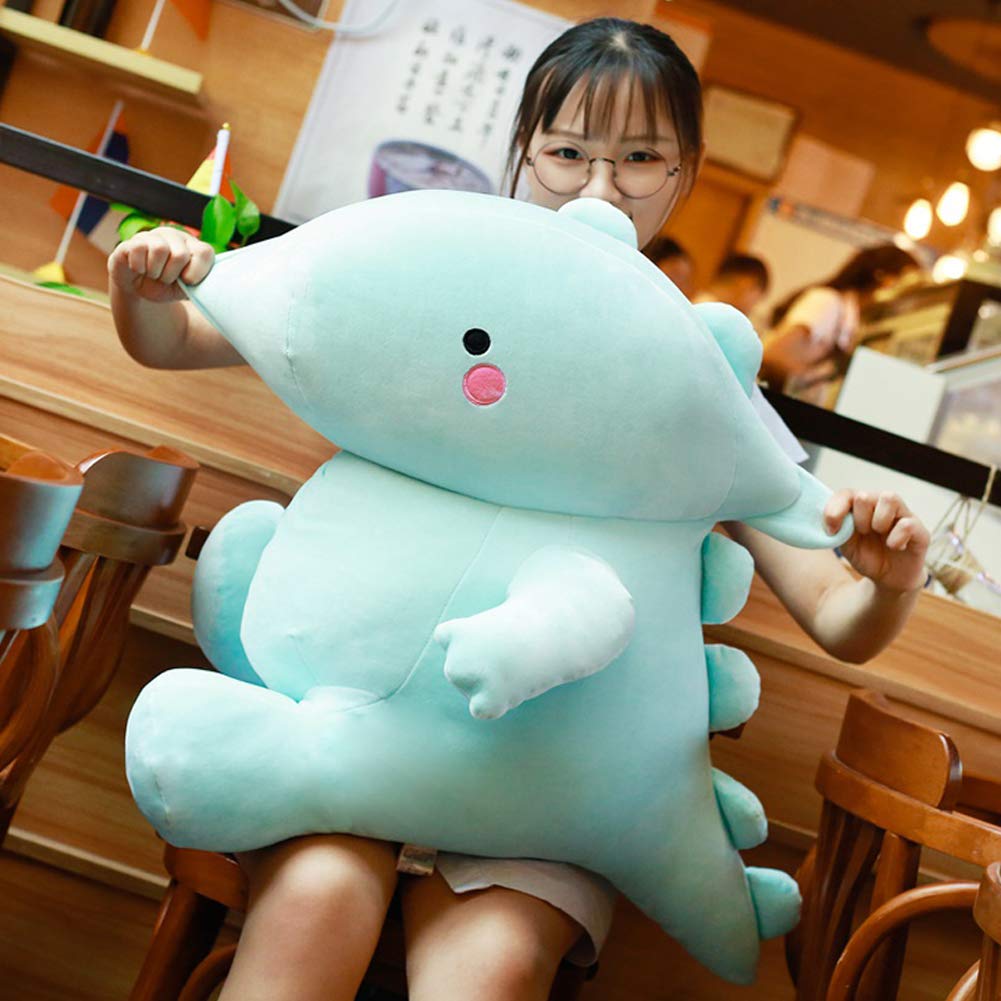 voyageboat Dinosaur Stuffed Animals, Dinosaur Plush Hugging Pillow Toys Gifts for Birthday, Valentine, Christmas (Blue, 23.6")