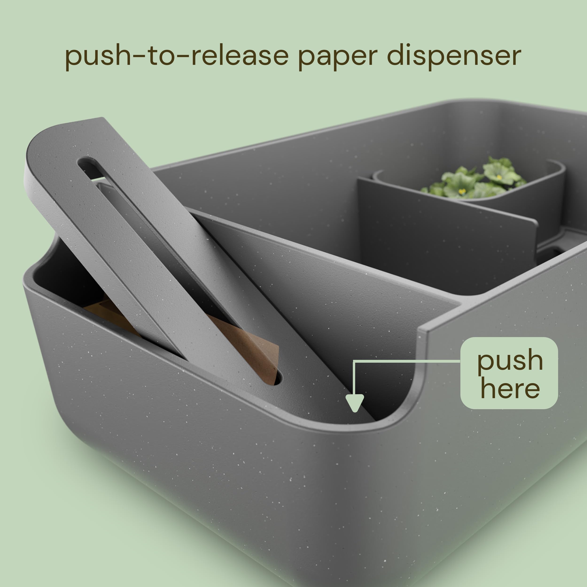 Cubbi - Airtight Box with Tray - Silicone Seals - 100% Air-Tight Storage Box with Accessories – Grey