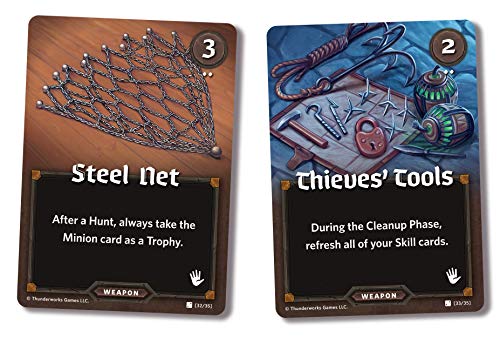 Thunderworks Games - Roll Player: Monsters and Minions | 5-Player Expansion for The Dice Game of Fantasy Character Creation | Strategy Board Game by Thunderworks Games | 1-5 Players Ages 12+