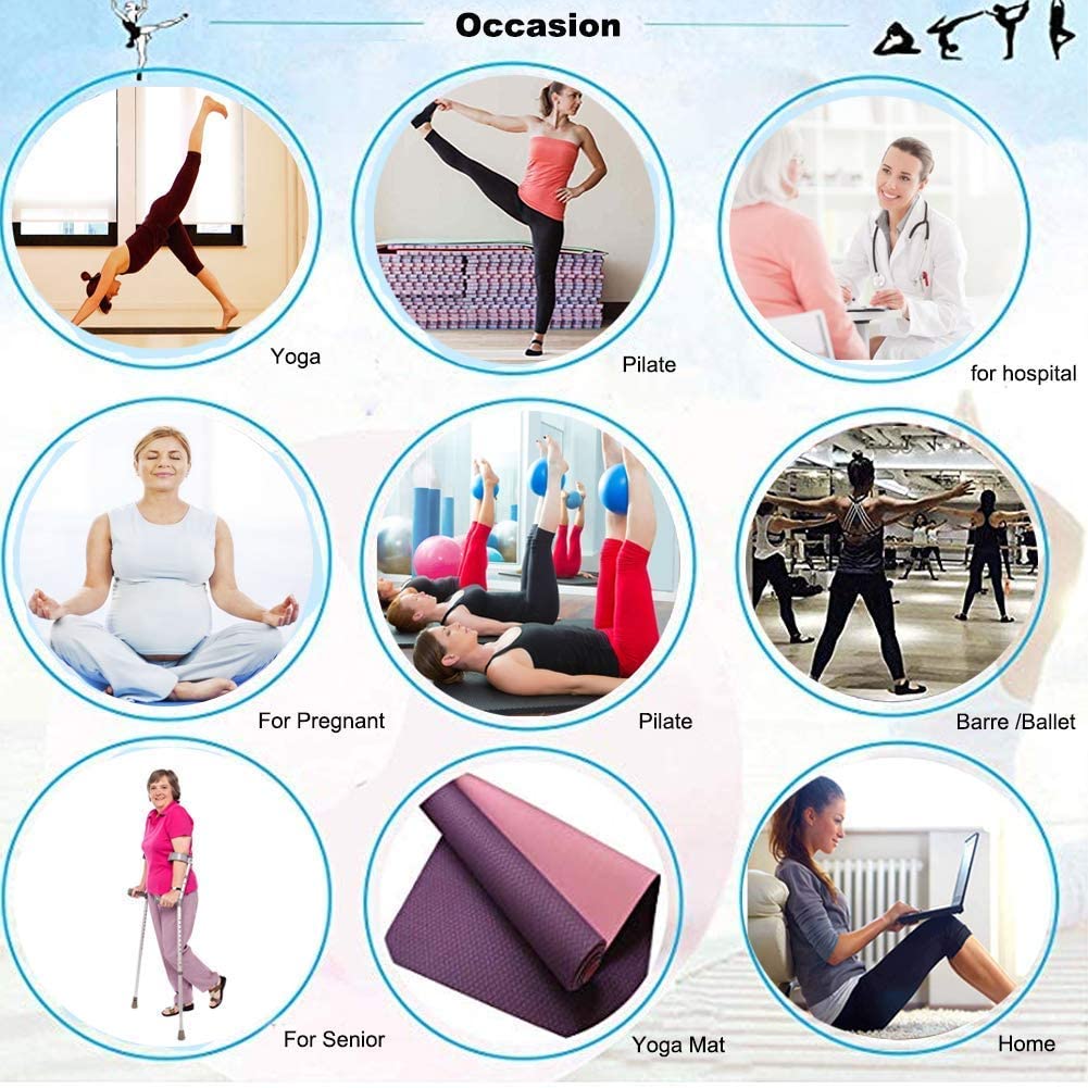 Boyizupha 2 Pairs Non Slip Yoga Socks For Women,Pilates,Barre,Ballet,Bikram,Grip Sox(Black Gray)