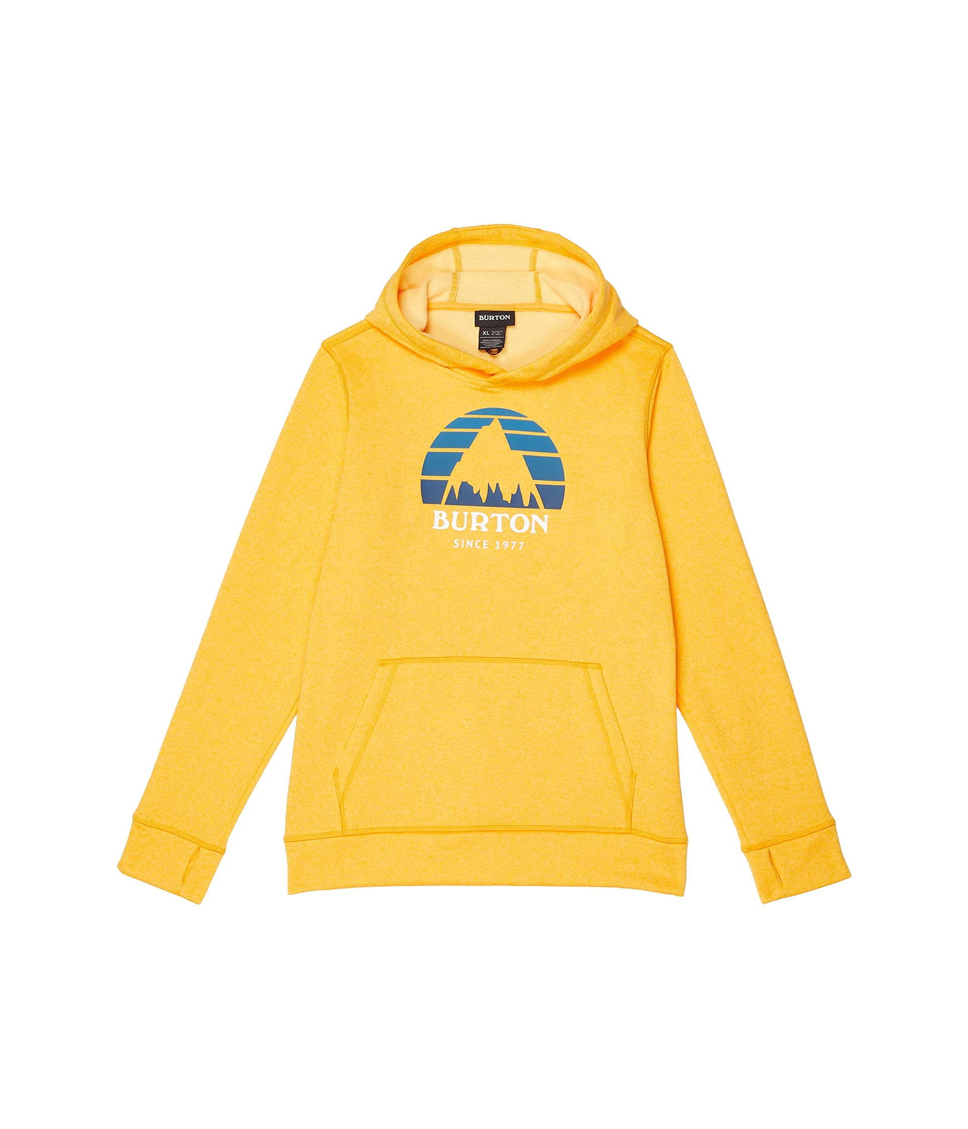 Burton Boys' Oak Pullover, Cadmium Yellow Heather, Large