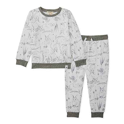 Burt's Bees Baby Baby Boys' Shirt and Pant Set, Top & Bottom Outfit Bundle, 100% Organic Cotton
