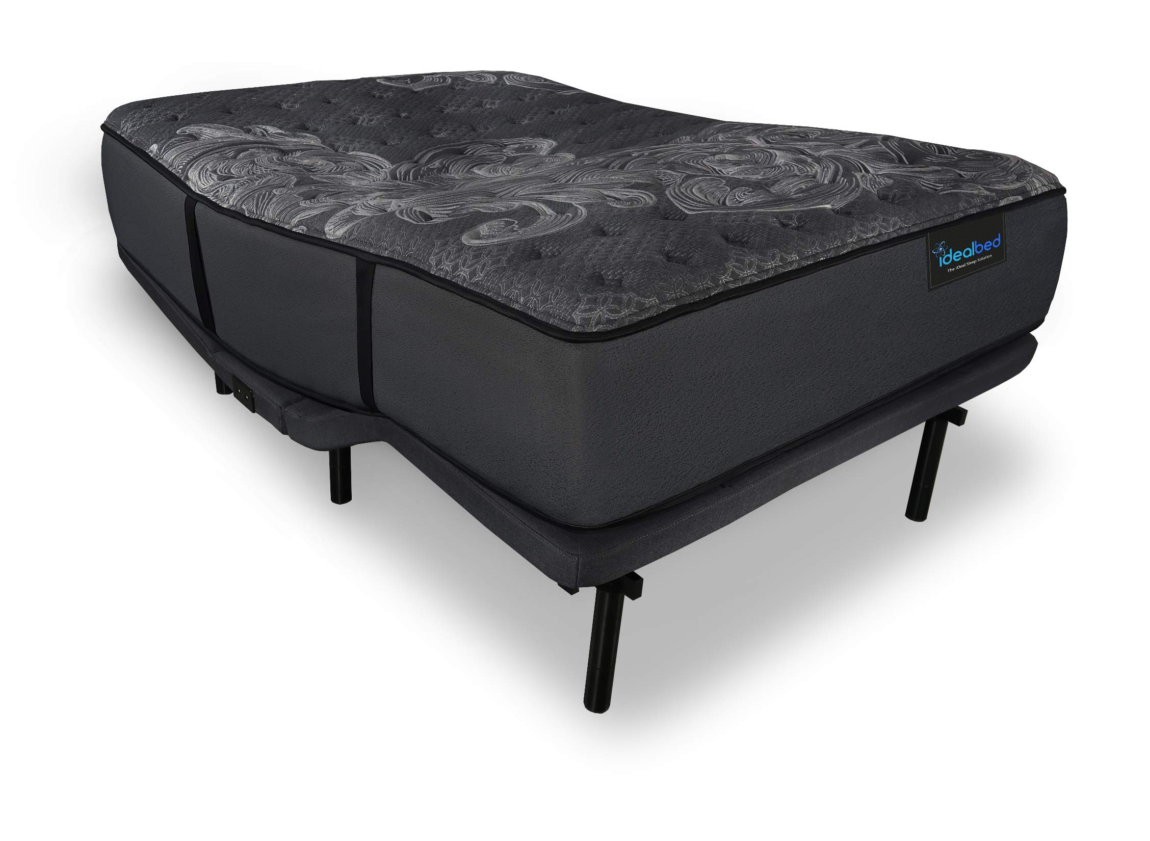 iDealBed iQ5 Luxury Hybrid Mattress and Adjustable Bed Sleep System, Pressure Relief Sleep, Zero Gravity, Anti-Snore, Custom Comfort Positions (Full, Luxury Firm (Medium Firm) + 3i Custom)