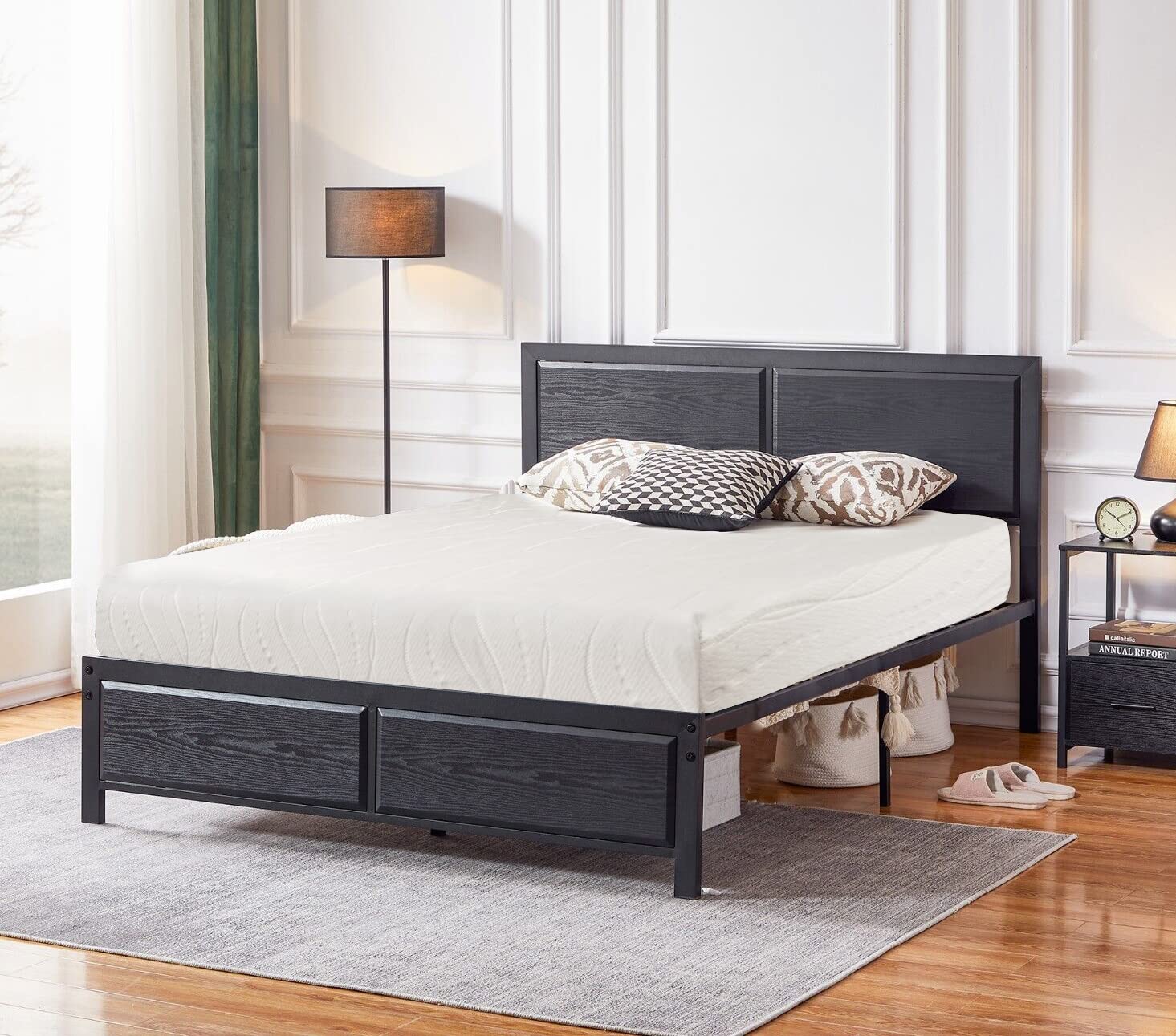 Irvine Home Collection Queen Size 8-Inch, Gel Memory Foam Mattress, Medium Firm Feel, Breathable, Cool Sleep and Pressure Relief, CertiPUR-US Certified, Temperature Balanced