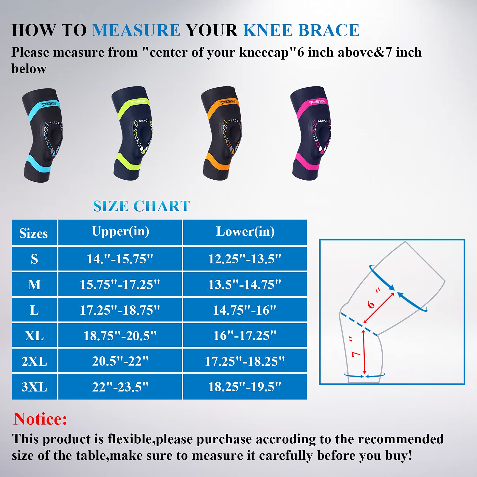 Compression Knee Sleeve for Women & Men With Gel Patella Pad,Plus Size Knee Support,Knee Braces for Working Out,Running,Hiking,Jogging,Arthritis,ACL.1 Pack(Red/S,fit upper 14-15.75,lower 12.25-13.5")