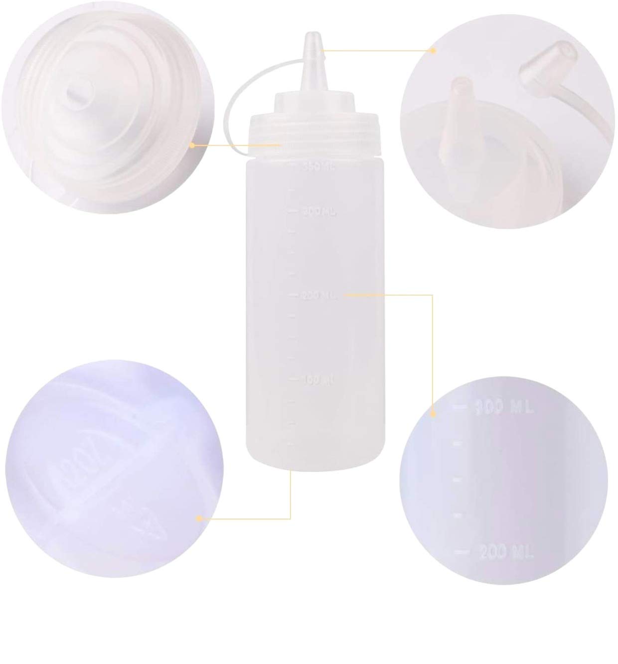 Condiment Bottles 2 pcs