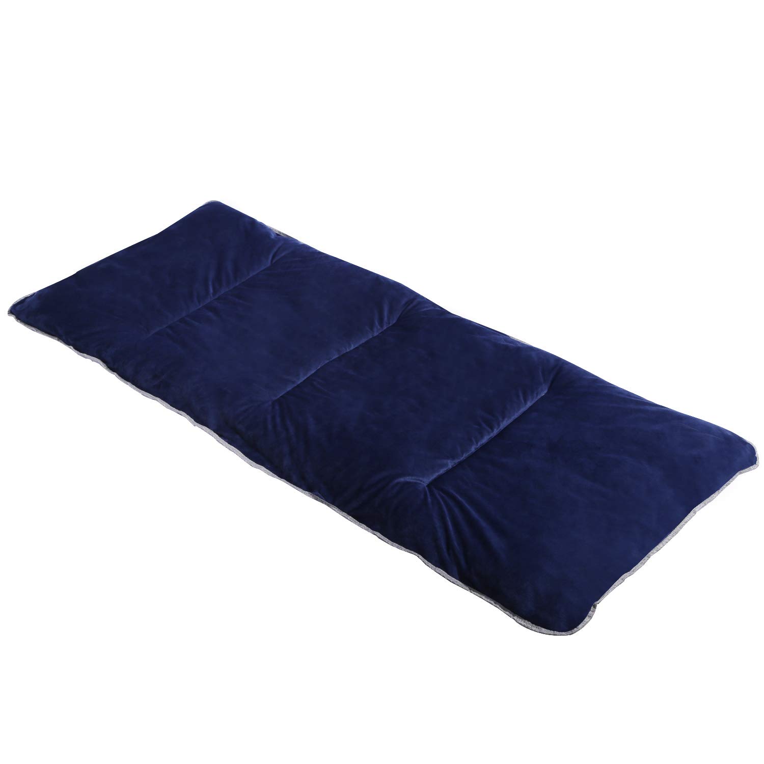 CAMPMOON XL Cot Pads for Camping, Comfortable Thicker Cotton Sleeping Cot Mattress Pad for Adults with Waterproof Bottom, Suitable for Outdoor Indoor, Navy Blue