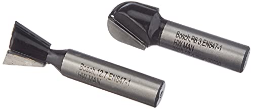 Bosch 2607019463 Routing Drill Bit Set of Cemented Carbide 8mm 6 Pcs