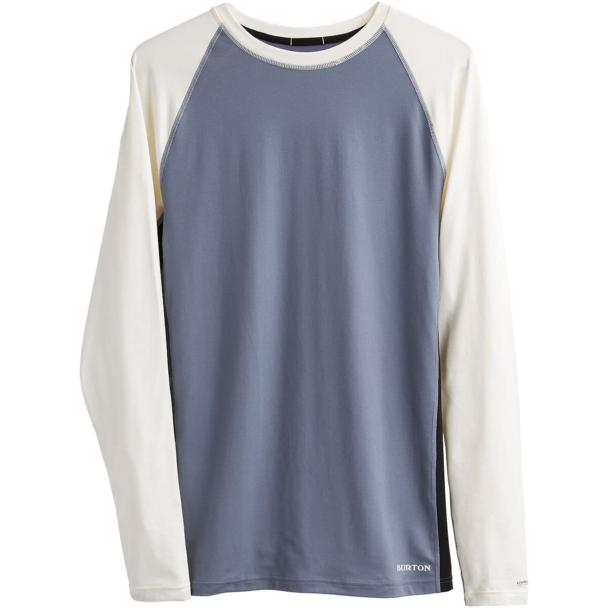 Burton Men's Standard Midweight X Base Layer Crew, Stout White/Folkstone Gray, Medium