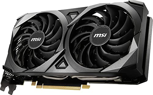 MSI Gaming GeForce RTX 3060 Ti LHR 8GB GDRR6X, 256-Bit, HDMI/DP, Nvlink, Torx Fan 3, Ampere Architecture OC Graphics Card (RTX 3060 TI Ventus 2X 8GD6X OC)