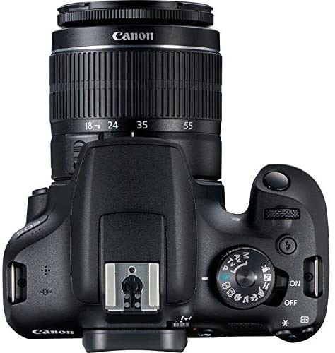 Canon Eos 2000D (Rebel T7) Bundle: Includes 18-55mm Zoom Lens, Tripod, 64GB Memory Card, Carry Case, and 3-Piece Filter Kit for Stunning Photos and Videos