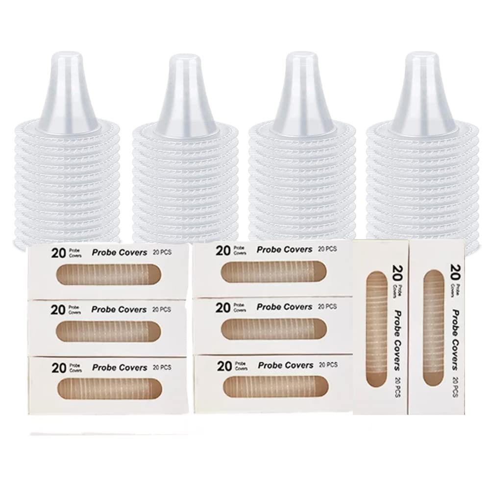 Ear Thermometer Cover, 200 Counts Disposable Thermometers Probe Covers Refill Caps Refill Caps for All B r aun Thermometer Models Digital Thermometers Sleeve