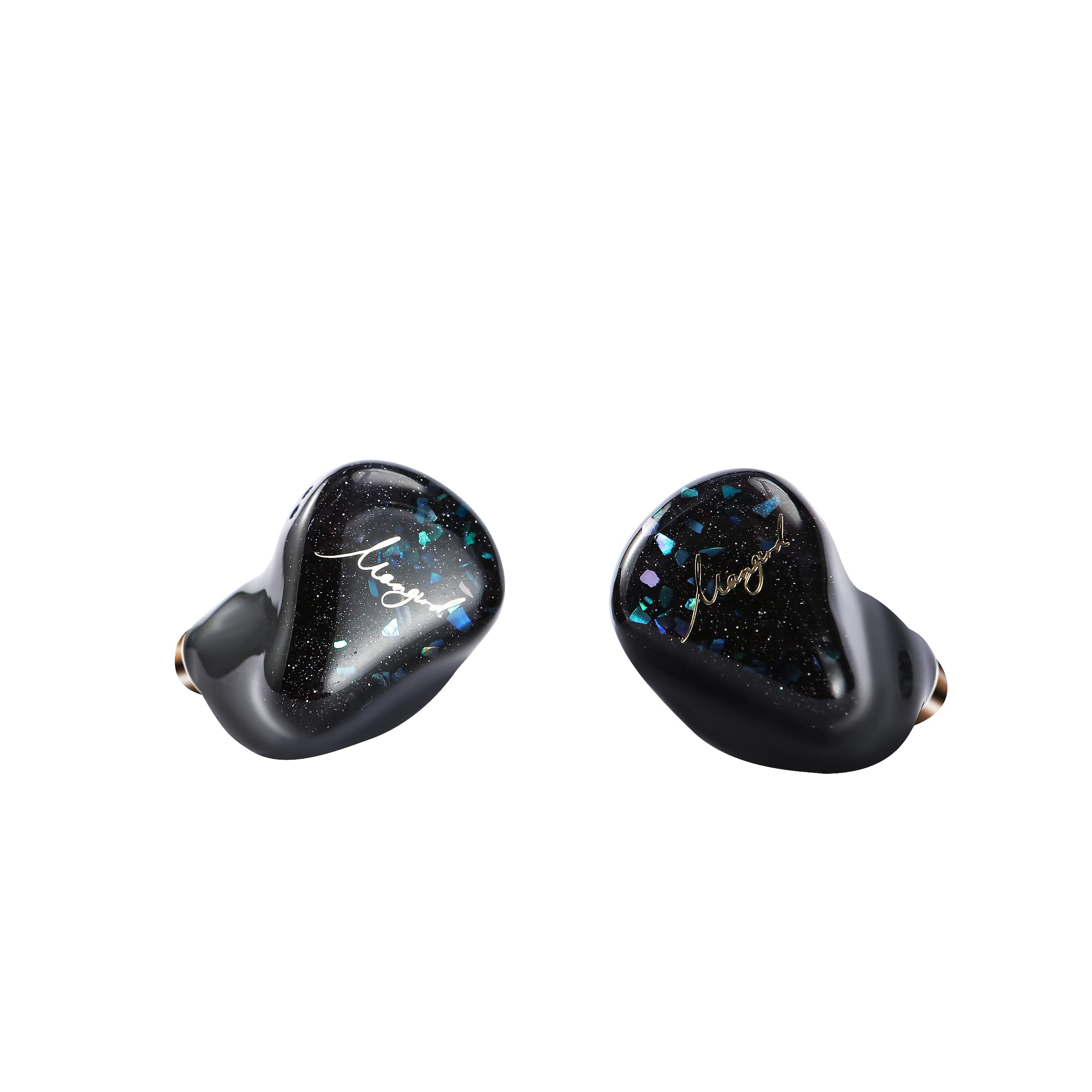 Linsoul Xenns Mangird Tea2 6BA + 1DD Hybrid IEM in-Ear Earphone with Hand-Created Faceplate, Detachable 2pin 6N OCC Cable for Audiophiles Musician(4.4mm, Mangird Tea2)
