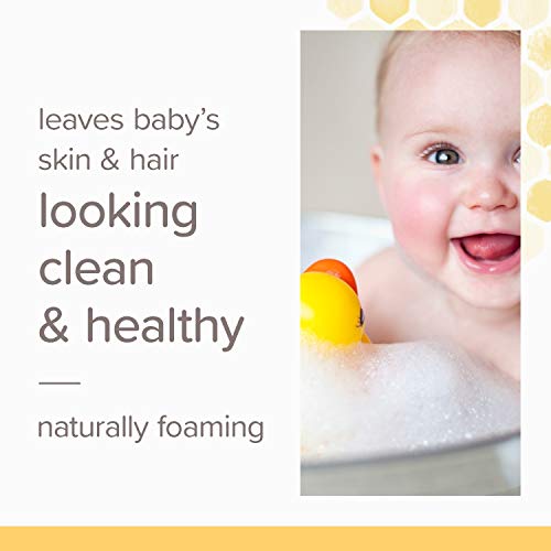 Burt's Bees Baby Shampoo and Wash Set, 2-in-1 Natural Origin Plant Based Formula for Sensitive Skin, Original Fresh Scent, Tear-Free, Paraben Free, Pediatrician Tested, 3 Bottles 63 oz (21 oz 3-Pack)