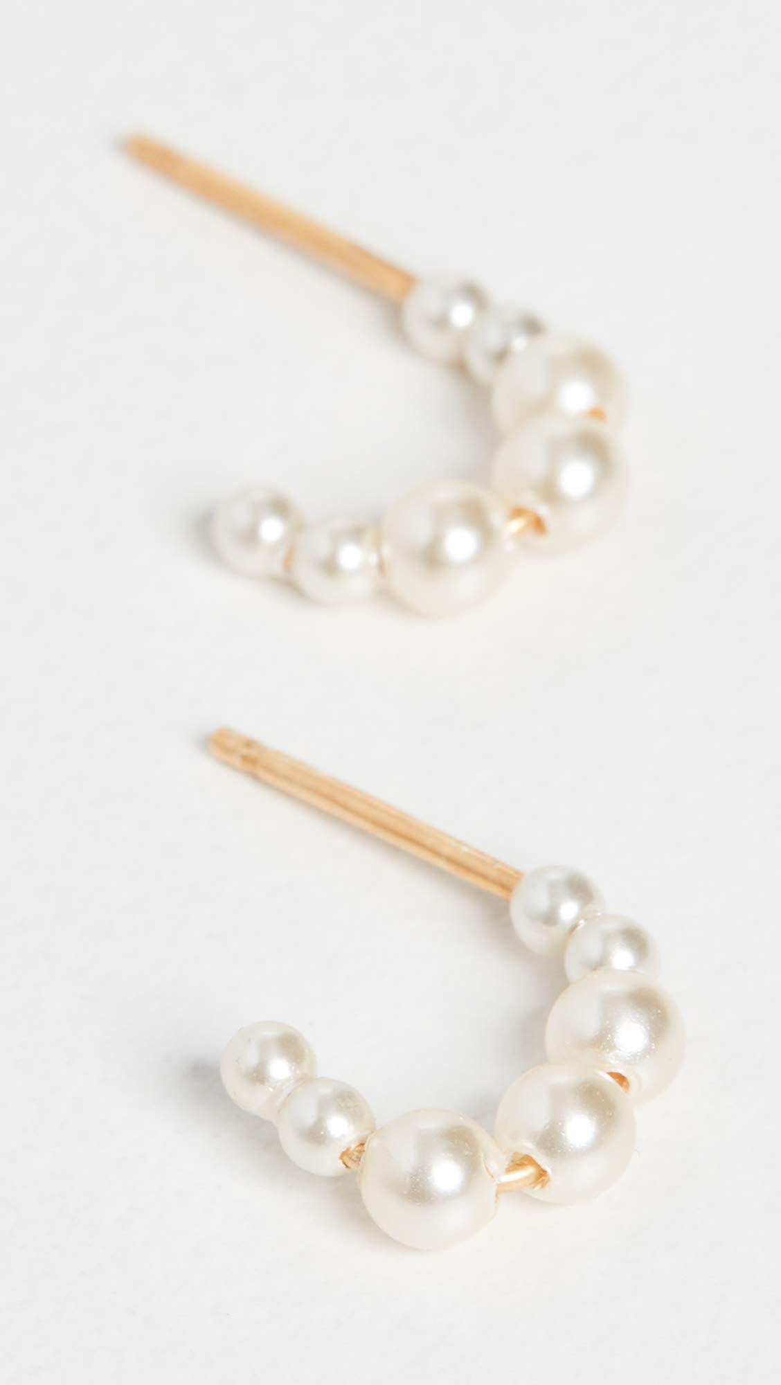 Chan Luu Women's Cream Pearl Earrings, Cream Pearl, Off White, Gold, One Size