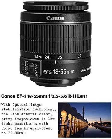 Canon EOS Rebel T7 DSLR Camera EF-S 18-55mm is II Lens Bundle + 2pc SanDisk 32GB Ultra High Speed Memory Cards + Accessory Kit