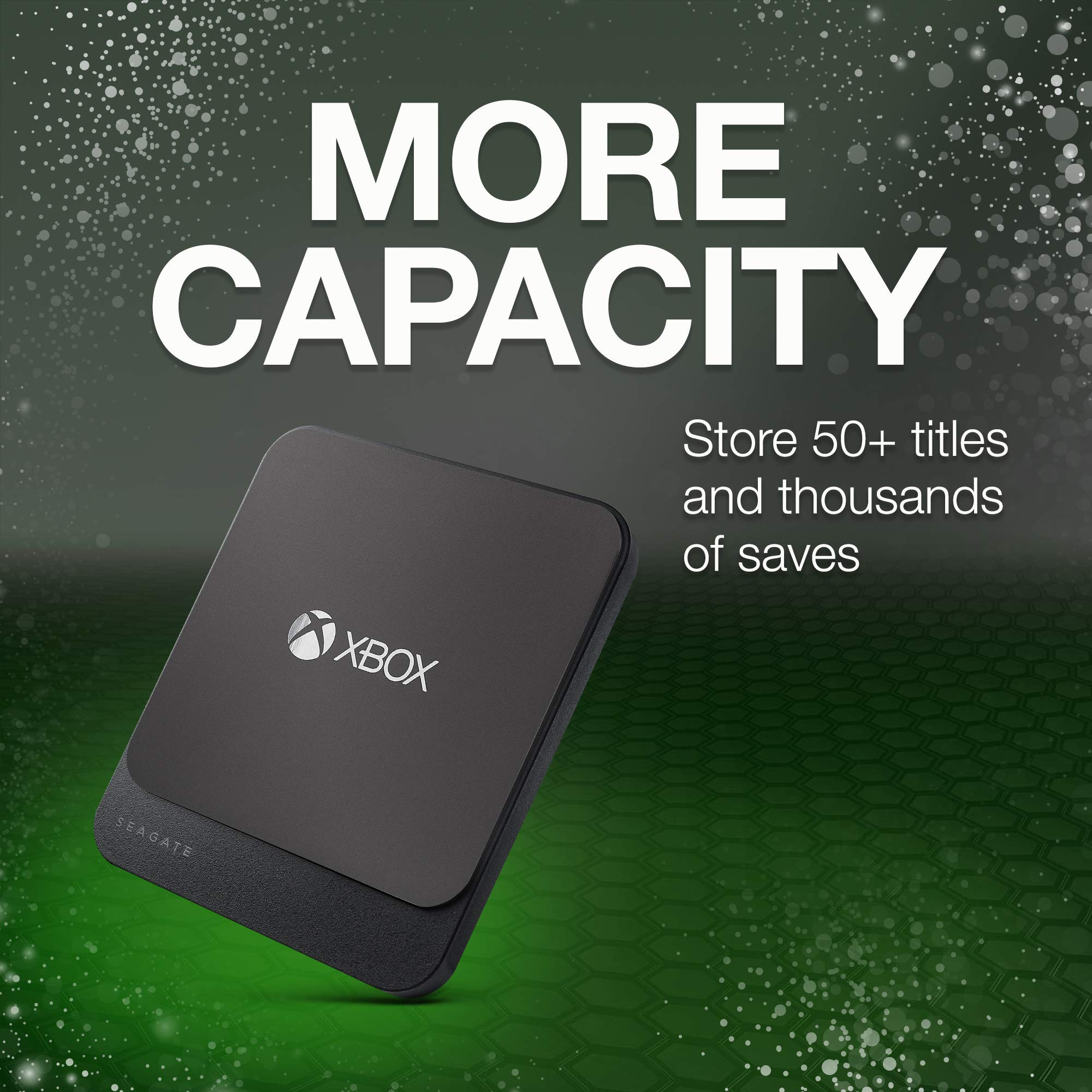 Seagate STHB500401 Game Drive for Xbox 500GB SSD External Solid State Drive, Portable USB 3.0 β Designed for Xbox One, 2 Month Xbox Game Pass Membership, 1 Year Rescue Service