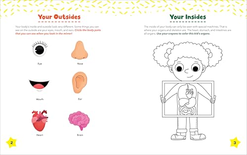 Human Body Preschool Activity Book: Hands-On Learning with Mazes, Coloring, and More!