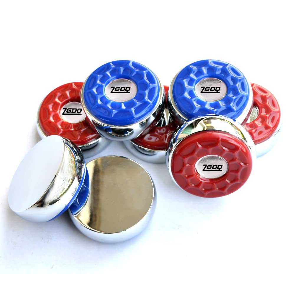 ZGDQ 2 Pack Shuffleboard Wax Powder Set with Shuffleboard Pucks, (53mm) Shuffleboard Table Pucks with Shuffleboard Wax High Speed and Mini Brush Set