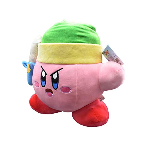 Kirby Sword 12" Mega Plush - Cute Plushies, Big Plush & Soft Pillow Kirby Gifts for Kids & Adults! Kirby Plushes Available Include Whip Kirby, Kirby Sleep, Fighter Kirby, and Link Kirby Sword.