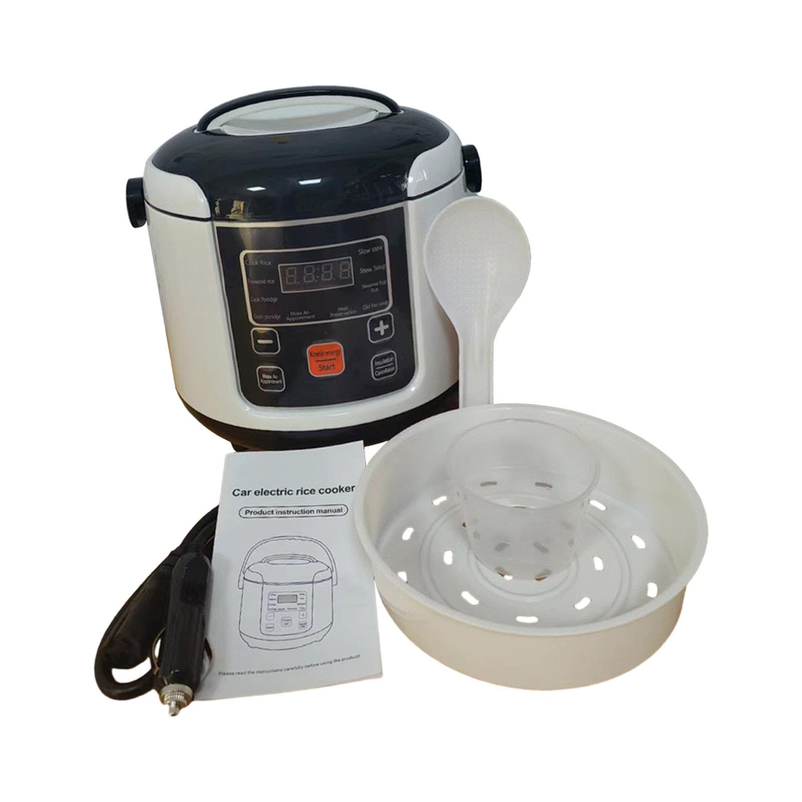 Electric Rice Cooker Travel Rice Cooker Automobile Portable Heating Lunch Box Multipurpose Soup Pot Electric Rice Cooker, 12V for Cars