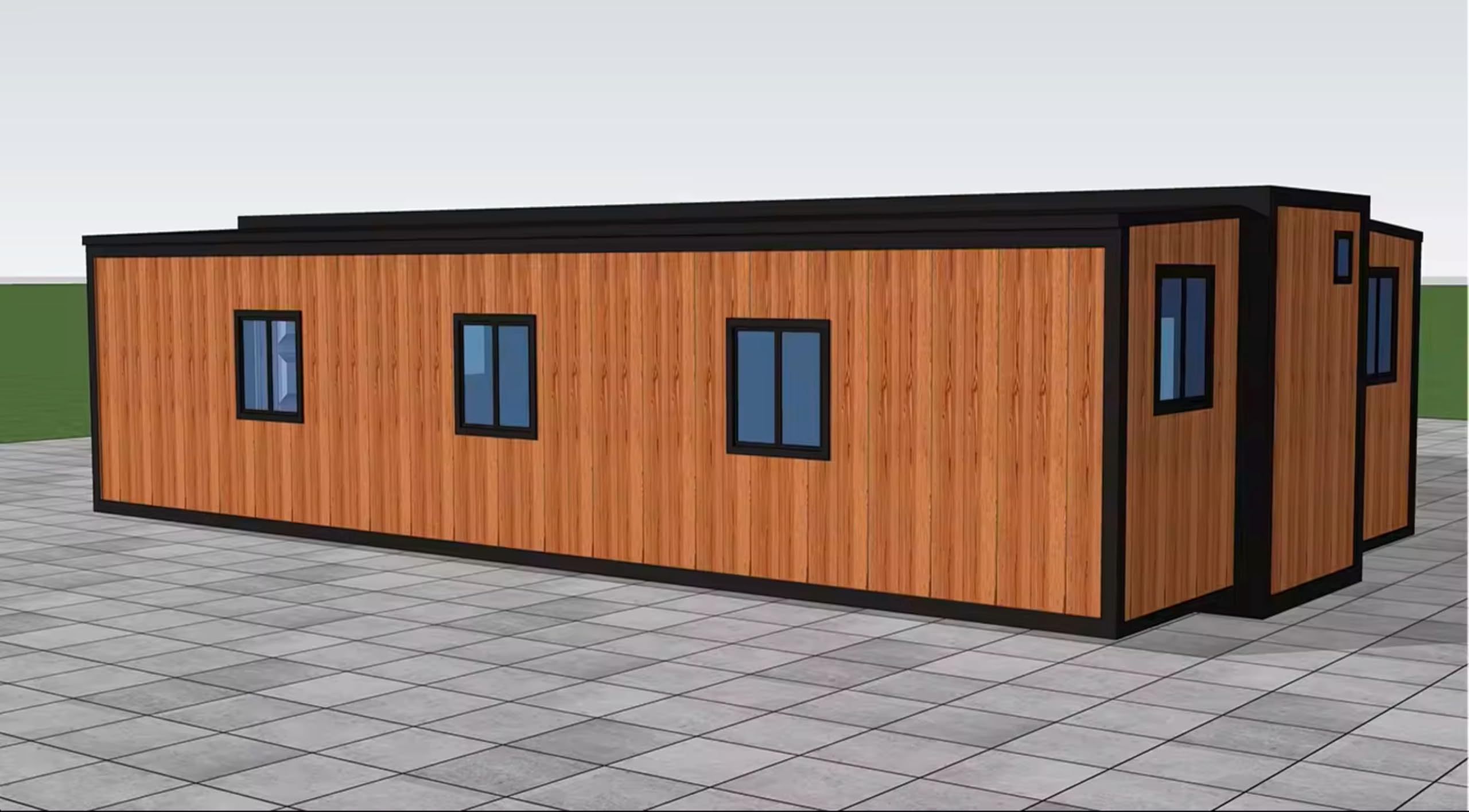 Fully Equipped 20ft Modern 2024 Luxury Prefabricated Container House 3 Bedroom 1 Bathroom 1 Kitchen - Modern Prefab Villa, Insulated Expandable Container, Mobile Tiny Home, Free Electric Water Heater