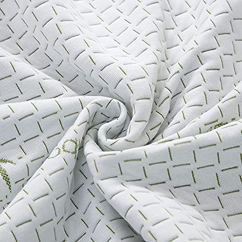 IULULU 10 Inch Memory Foam Mattress Feel with Bamboo Cover, Breathable Bed Mattresses with CertiPUR-US Certified, Full, White
