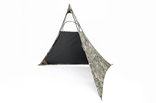 Nukem Grab & Go Hunting Ground Blind - TrueTimber HTC Green - Lightweight Stake-Free Pop Up Turkey & Deer Blind (Standard)