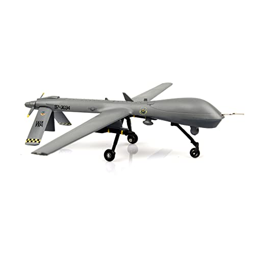 NUOTIE MQ-1B Predator Drone 1/72 Metal Airplane Model Kits with Stand CAFB 432nd Wing DieCast Alloy Fighter Model Pre-Build Military Aircraft Collection for Display or Gift