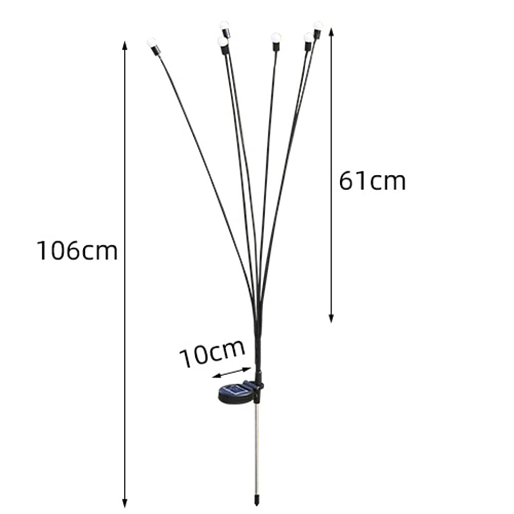 ZHUANYIYI Creative Firefly Outdoor Solar Lights, Landscape Lights On Courtyard Lawns, Waterproof Decorative Lights for Home Garden Pavement