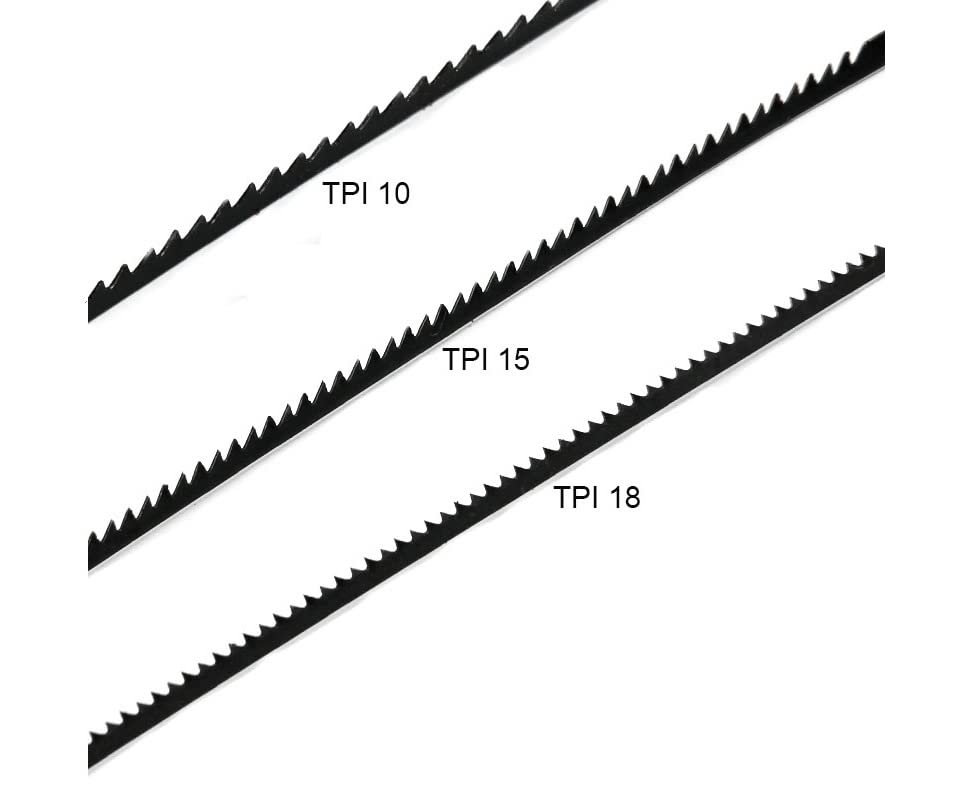 FOXBC 5 Inch Scroll Saw Blade Pin End, (10/15/18 TPI - 36 Pack)