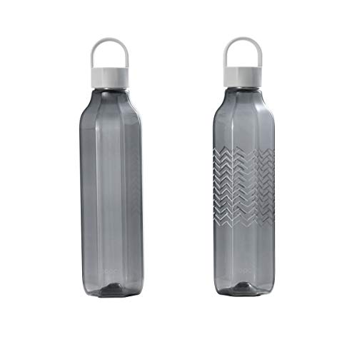 Copco Octagon Travel Water Bottle, 2-piece, Gray