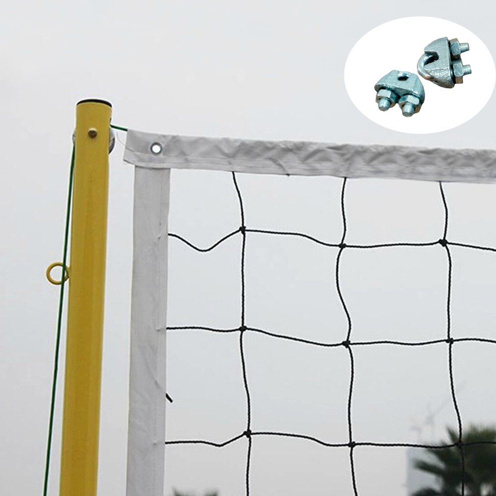 Boshen 32x3FT Standard Volleyball Net with Steel Cable Replacement Netting System